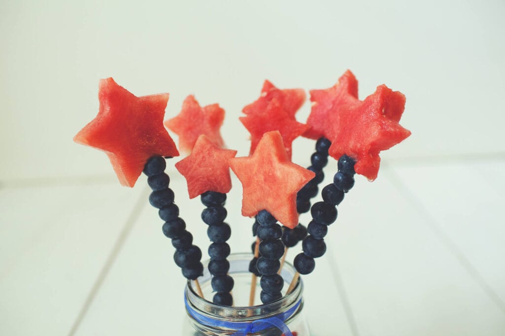 EASY Fruit Wands for 4th of July - The Produce Moms