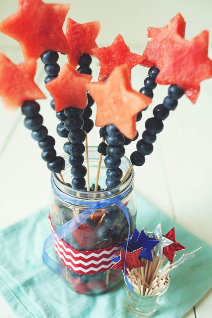 EASY Fruit Wands for 4th of July - The Produce Moms
