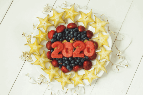 New Year's Fruit Tray | Party Tray for New Year's - The Produce Moms