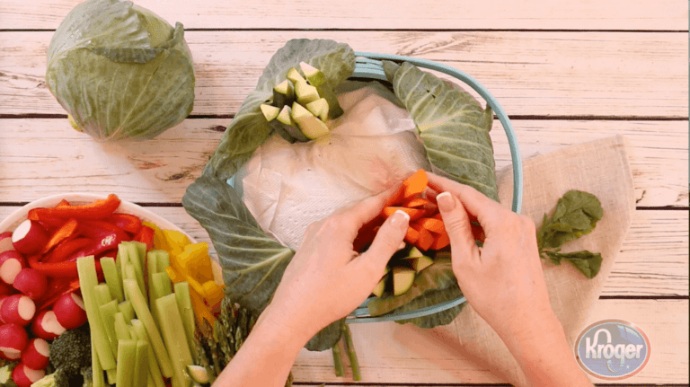 How To Make A Veggie Easter Basket | Easter Vegetable Tray
