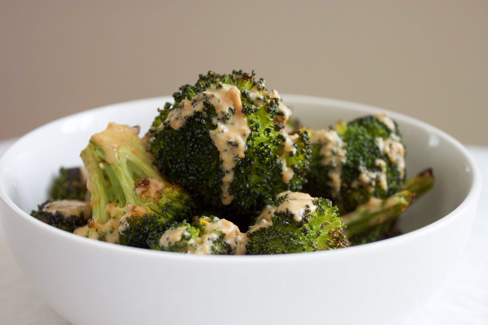 Roasted Broccoli With Tahini And Lemon The Produce Moms