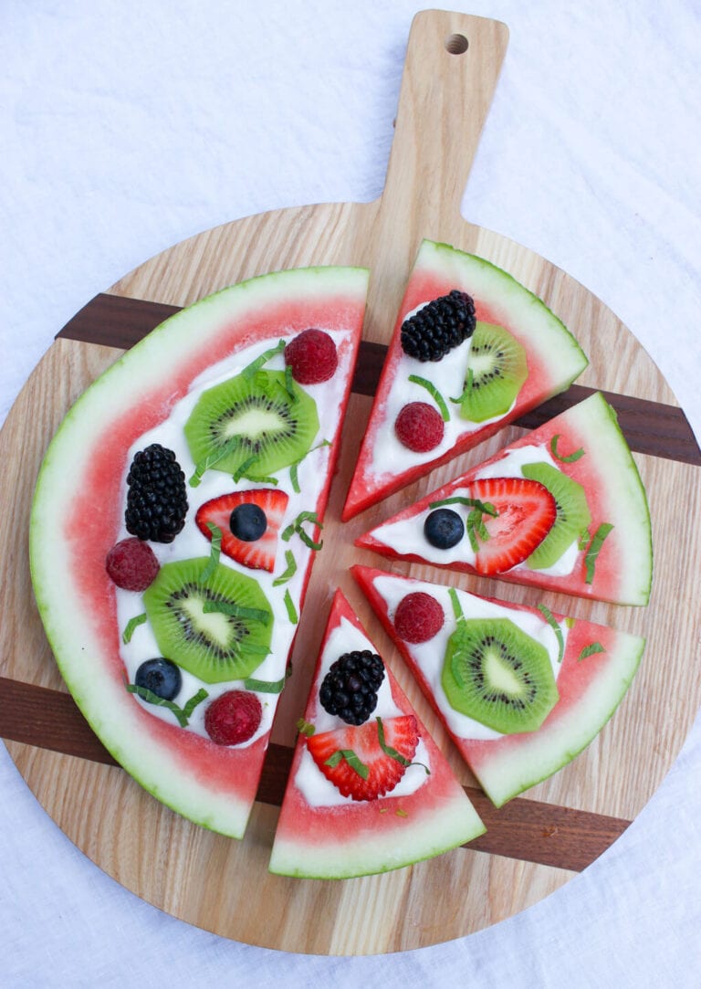 Watermelon Pizza | Easy Fruit Pizza Recipe - The Produce Moms
