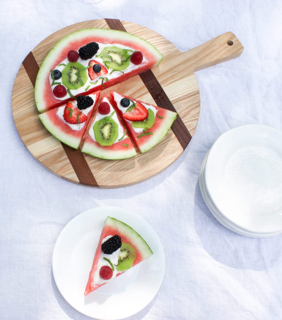 Watermelon Pizza | Easy Fruit Pizza Recipe - The Produce Moms