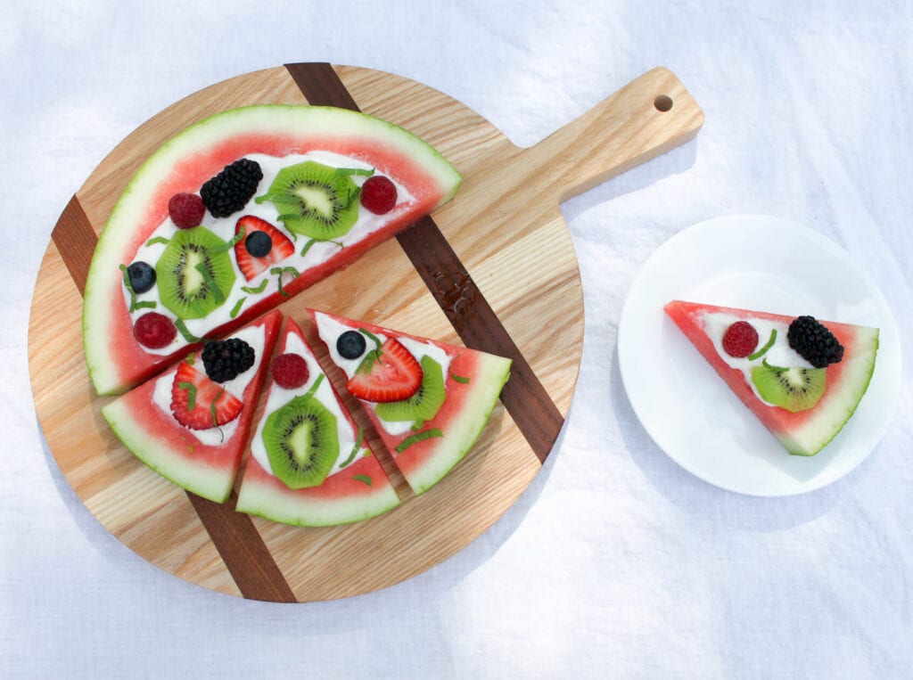 Watermelon Pizza | Easy Fruit Pizza Recipe - The Produce Moms