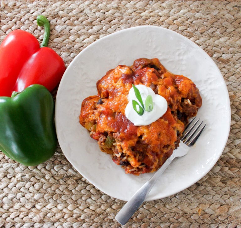 Stuffed Bell Pepper Casserole | Easy Weeknight Meal