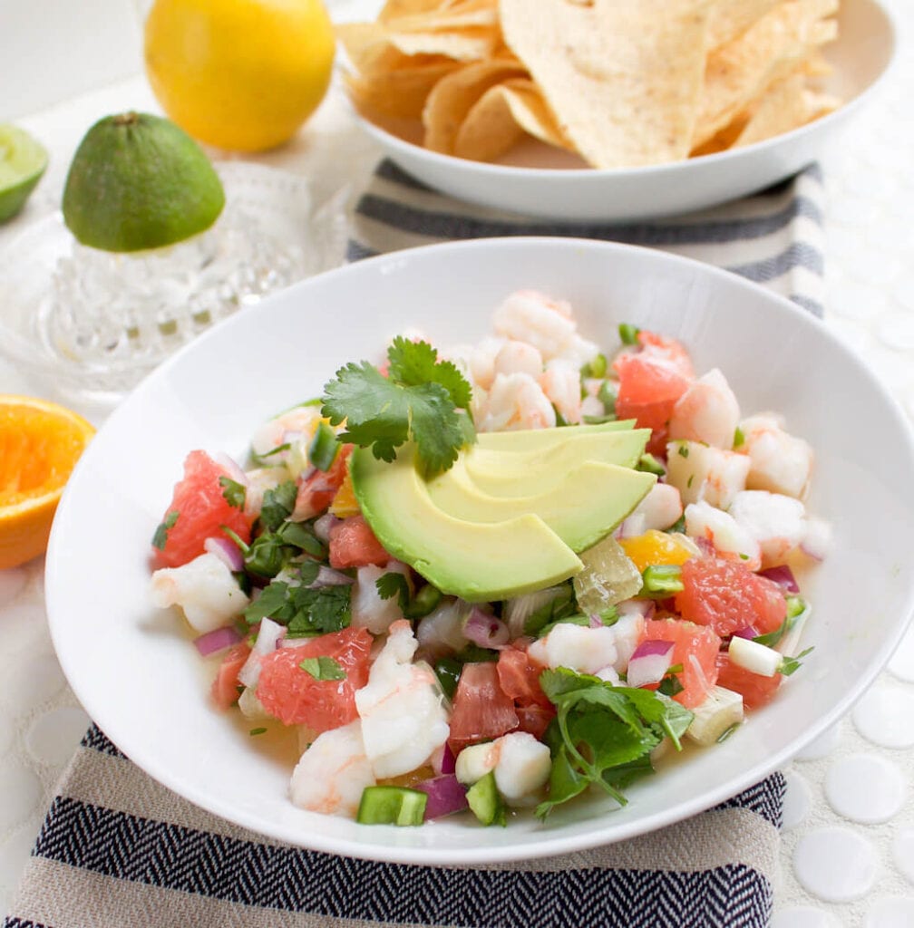Fresh Citrus Shrimp Ceviche - The Produce Moms
