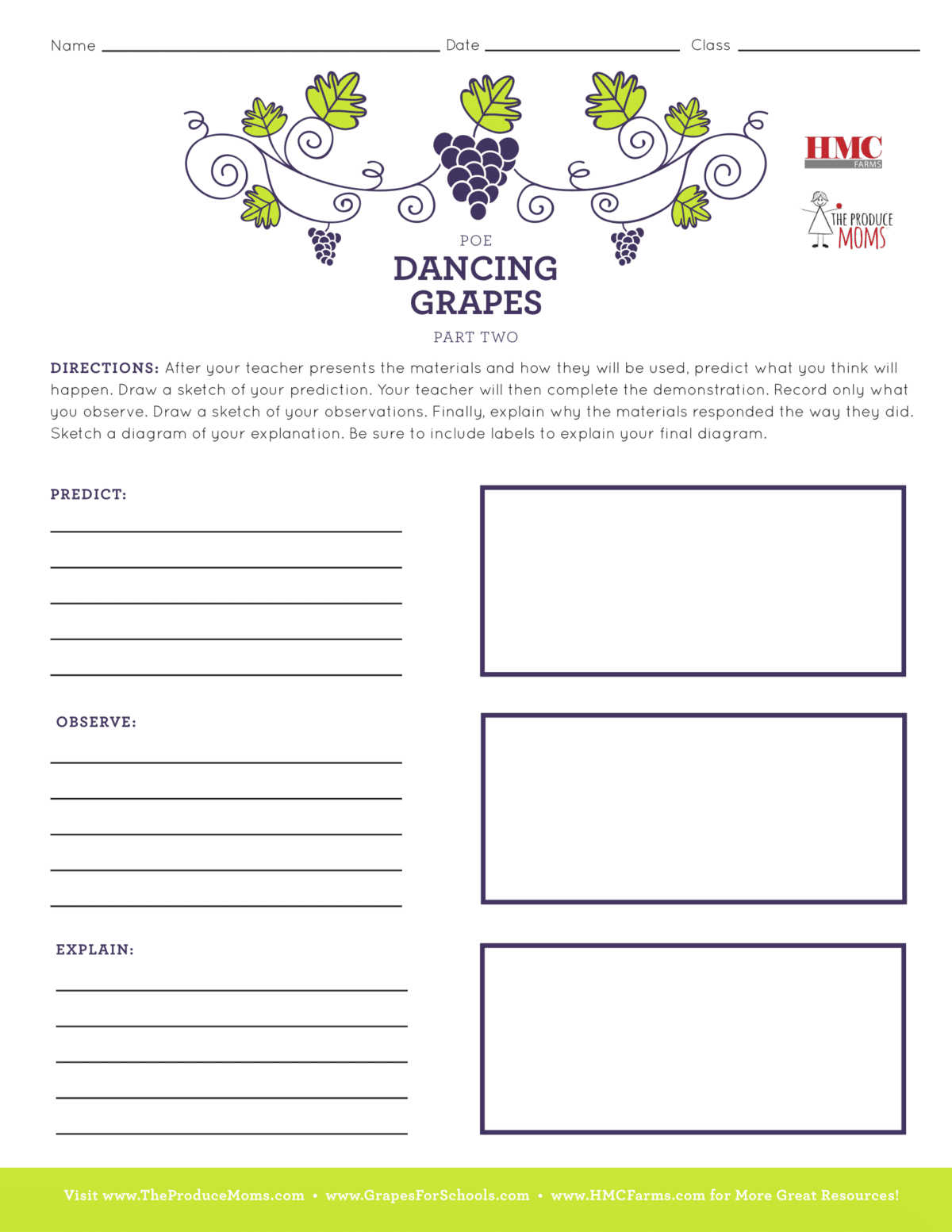 Experiment with Grapes: Two Middle School STEM Projects