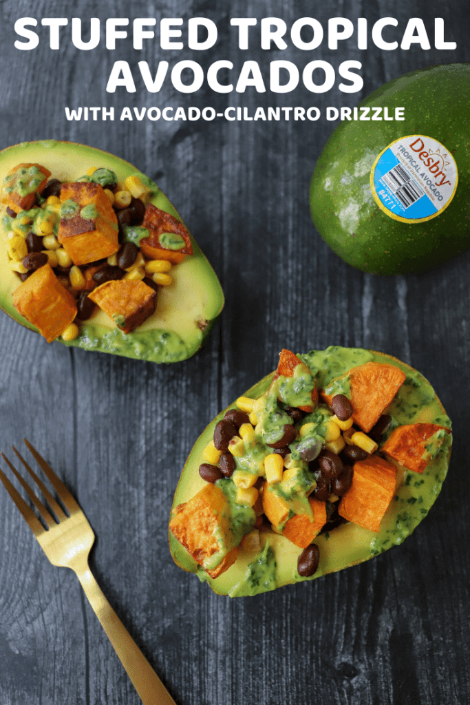 Eat Like a Sloth: Stuffed Tropical Avocados - The Produce Moms