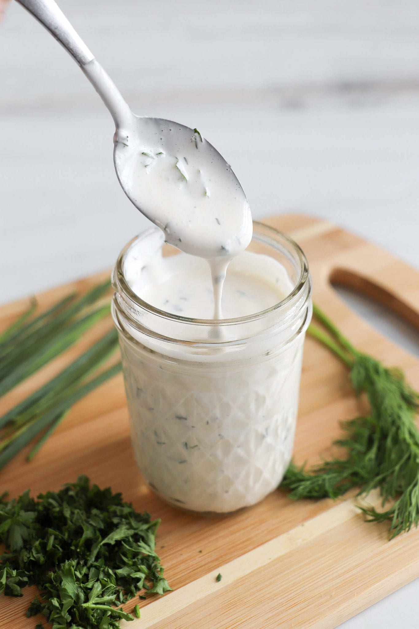 Homemade Ranch Dressing with Fresh Herbs - The Produce Moms