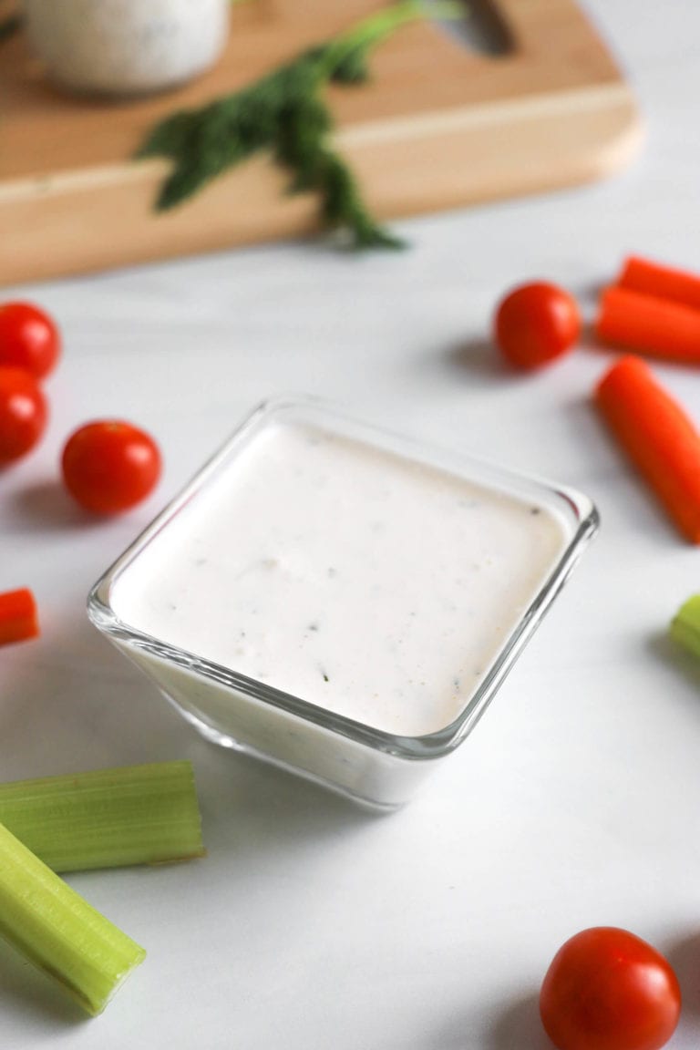Homemade Ranch Dressing with Fresh Herbs - The Produce Moms