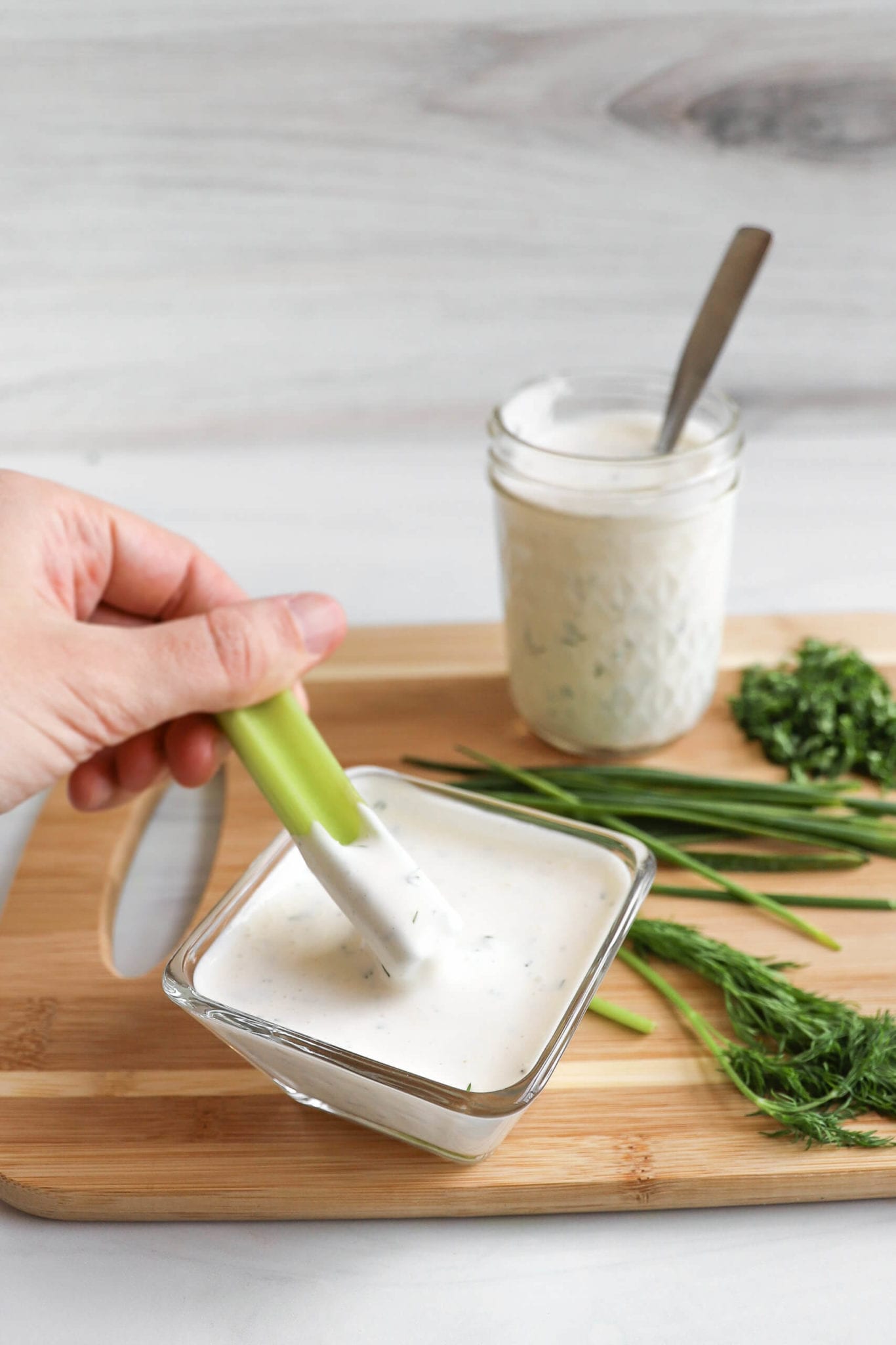 Homemade Ranch Dressing with Fresh Herbs - The Produce Moms