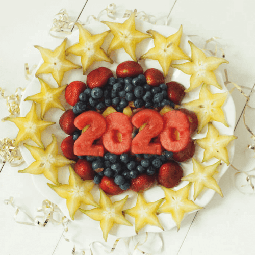 New Year's Fruit Tray | Party Tray for New Year's - The Produce Moms