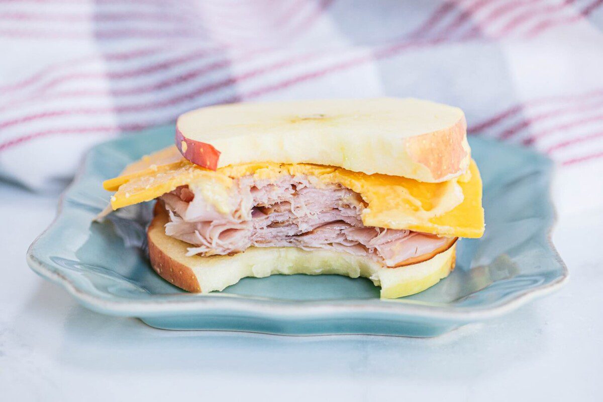 Apple, Ham, and Cheese Breadless Sandwiches - The Produce Moms