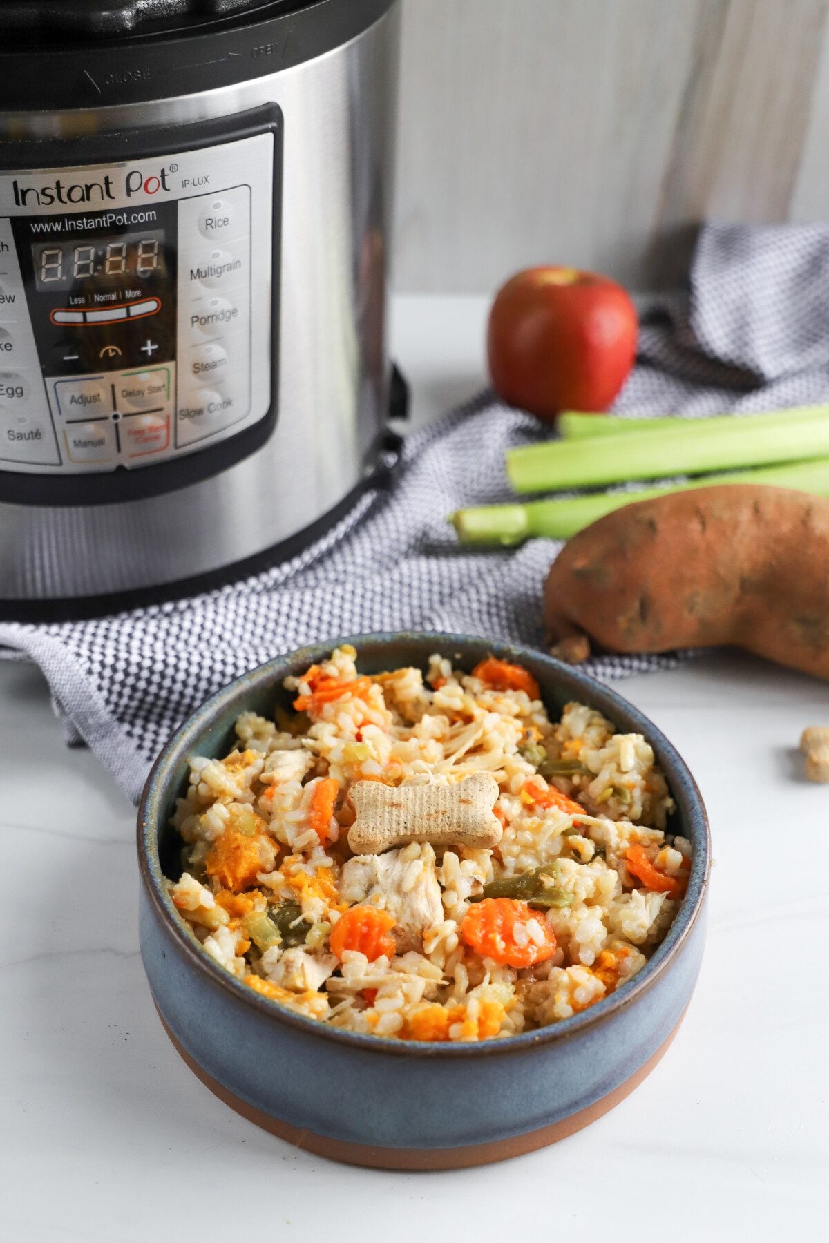 Chicken and Sweet Potato Instant Pot Dog Food - The Produce Moms