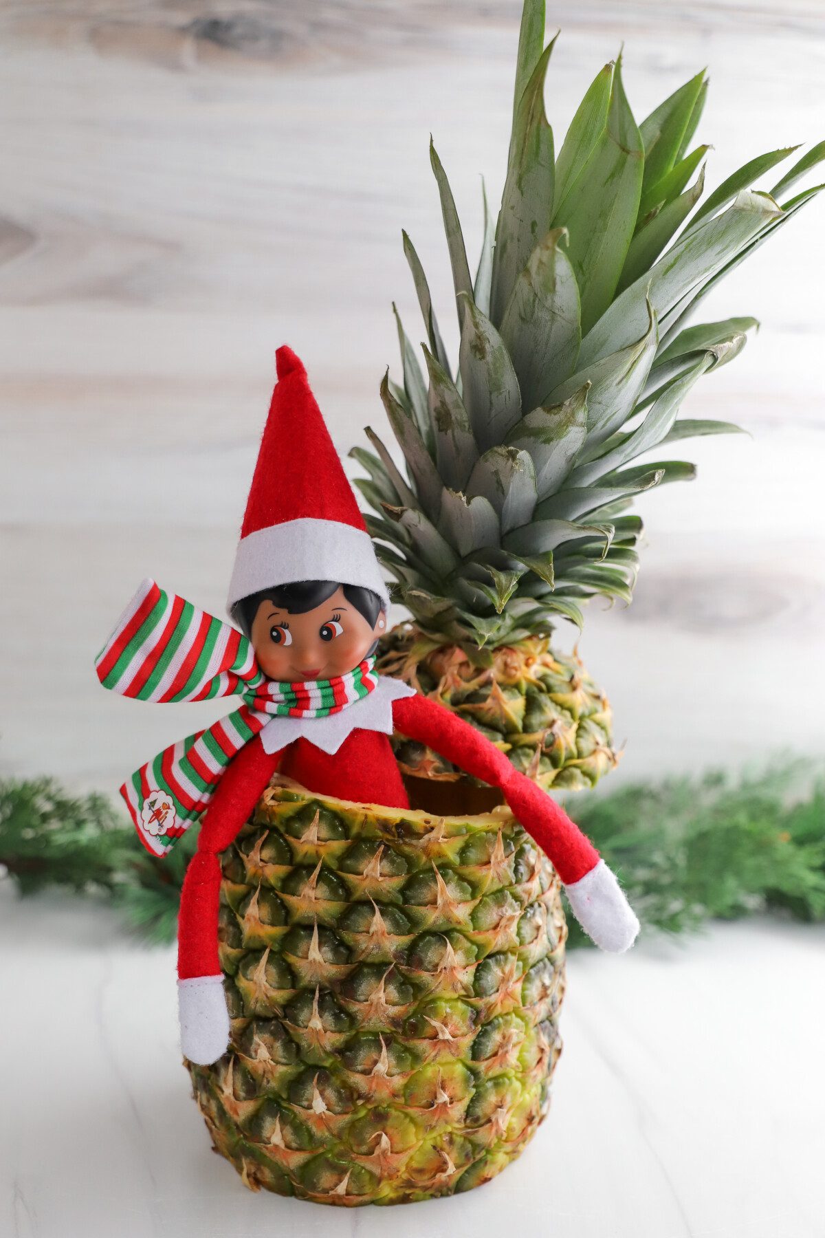 Last Minute Elf on the Shelf Ideas Using Fruits and Veggies