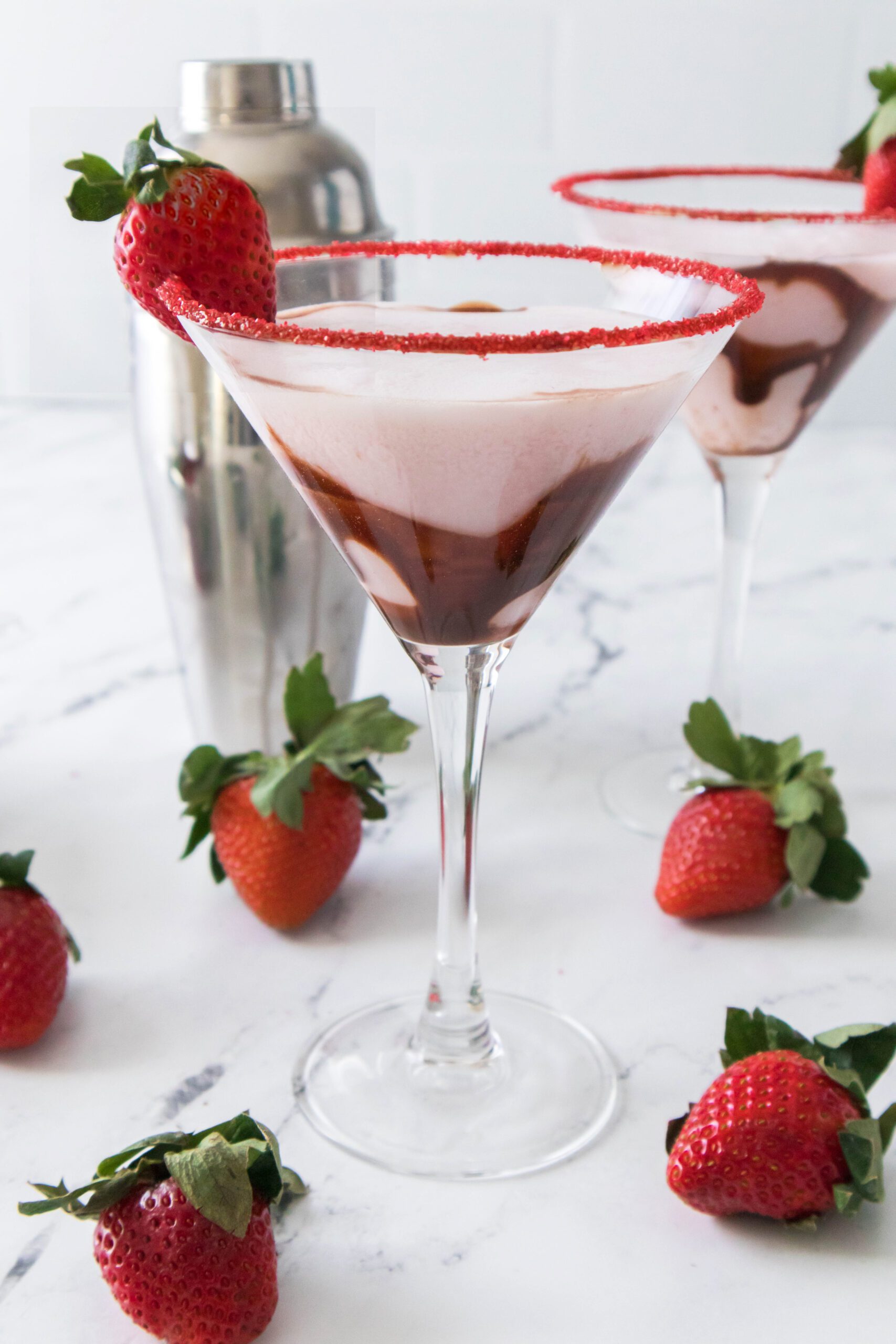 Strawberry Chocolate Martini - The Produce Moms