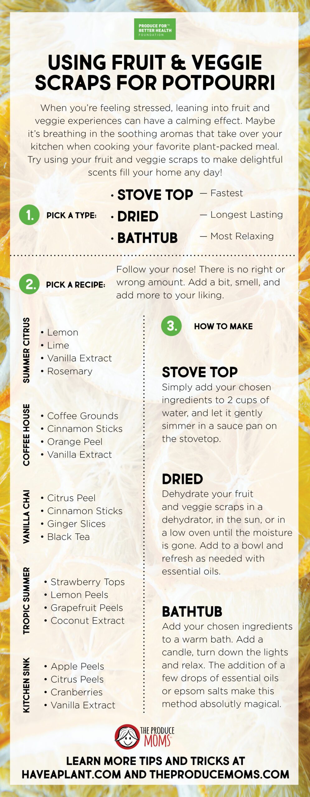 How to Make Potpourri with Fruit and Veggie Scraps - The Produce Moms