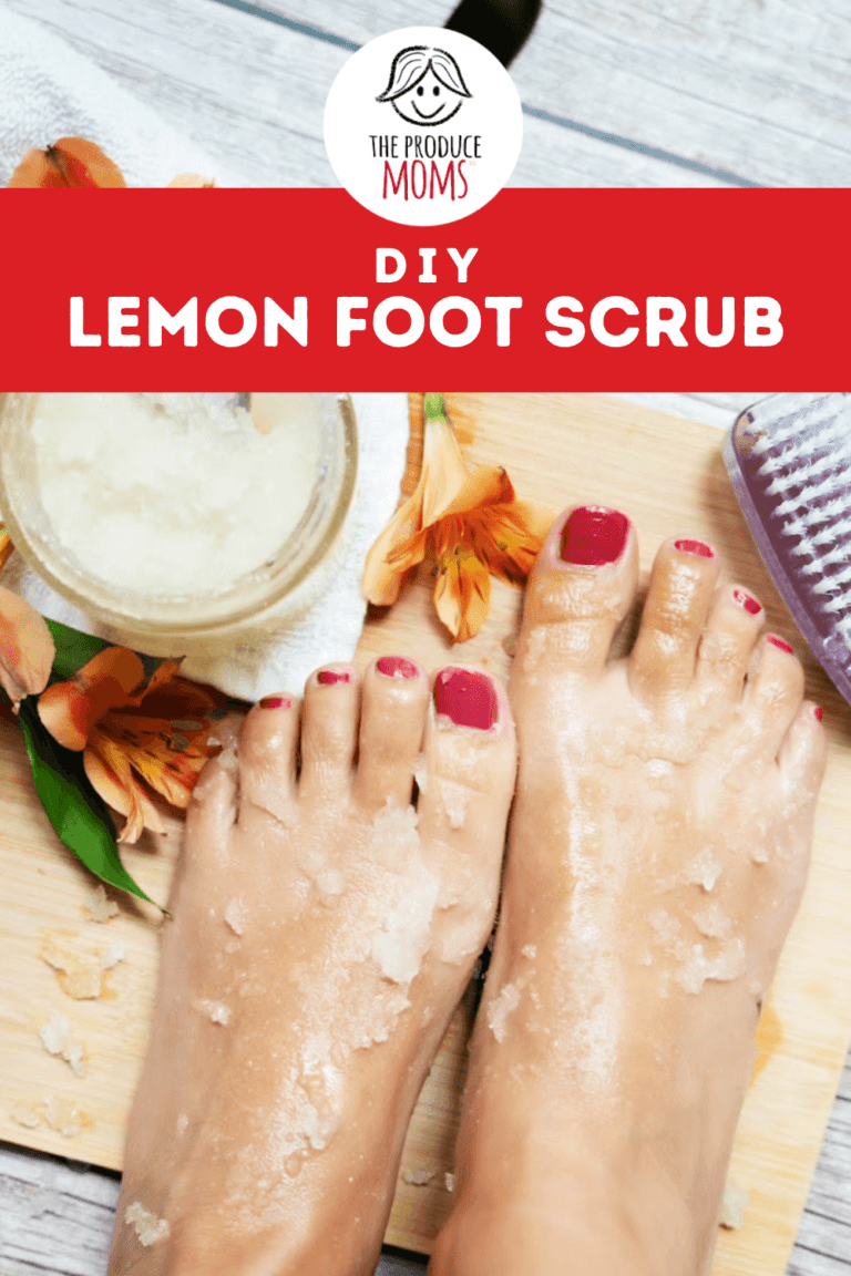 DIY Lemon Foot Scrub - The Produce Moms