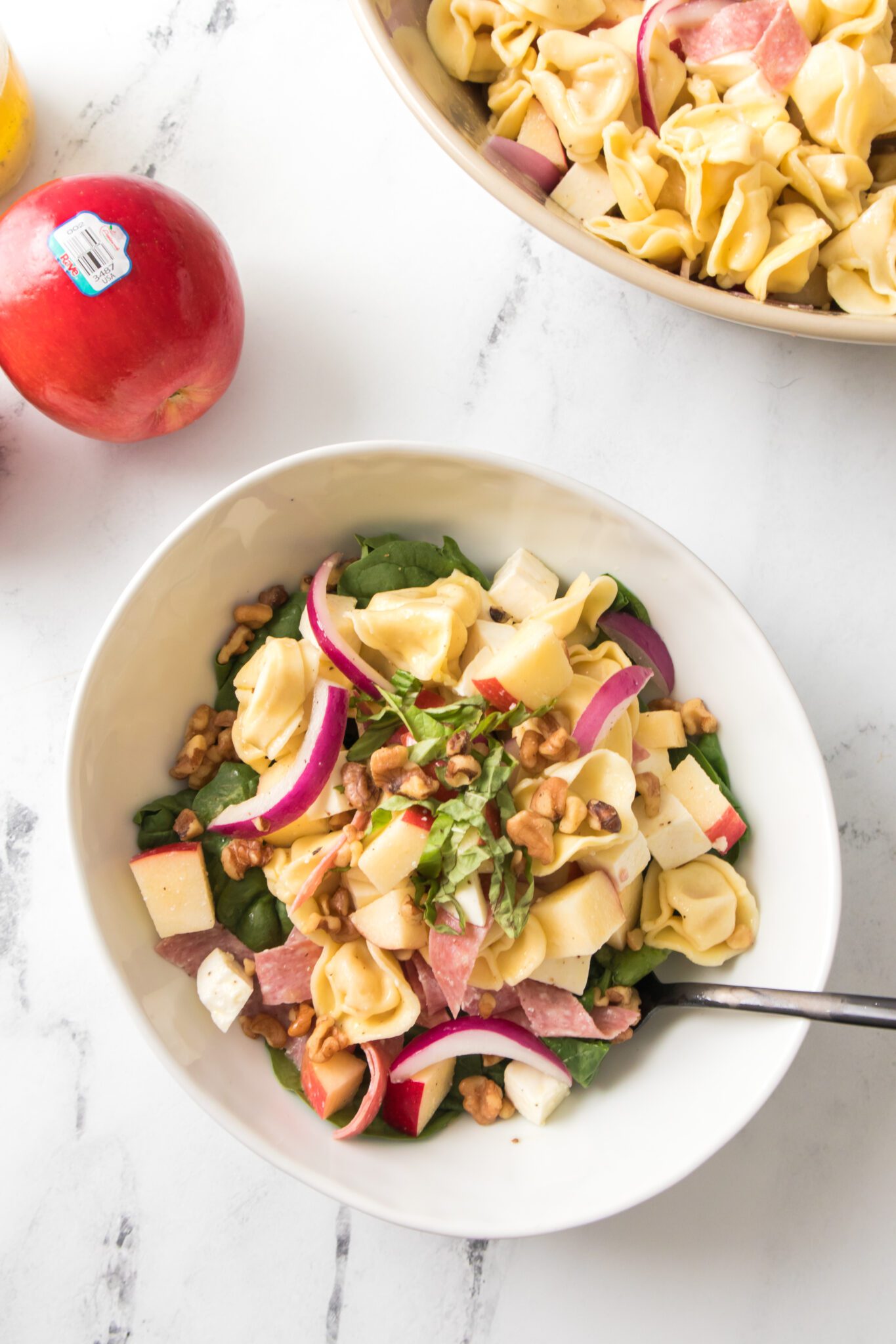 Apple Tortellini Pasta Salad - The Produce Moms