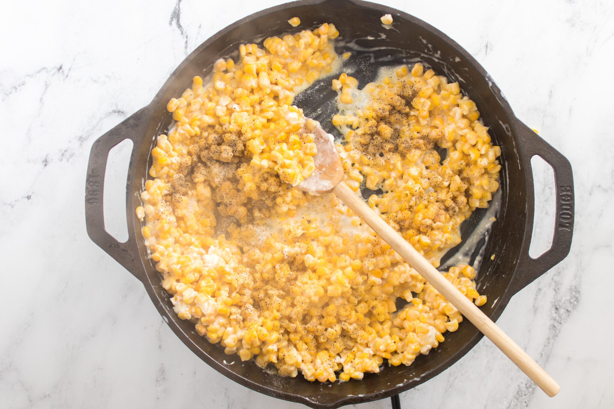 Honey Butter Skillet Corn Recipe - The Produce Moms