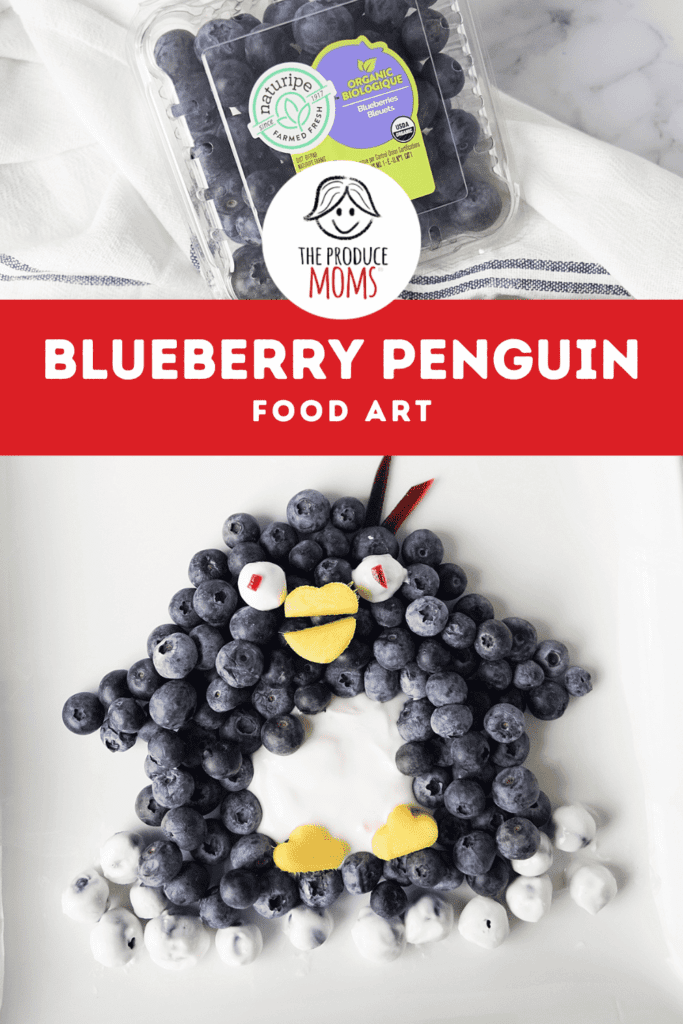 Blueberry Penguin Birthday Party Food Art Idea - The Produce Moms