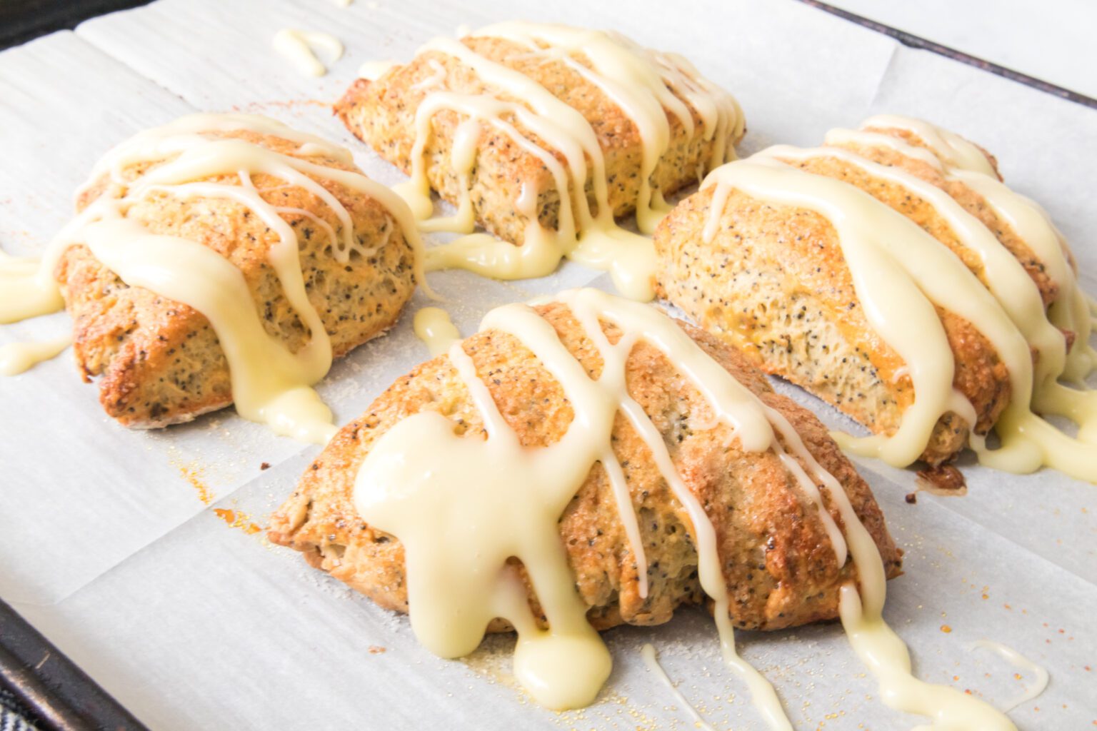 Poppy Seed Meyer Lemon Scone Recipe - The Produce Moms