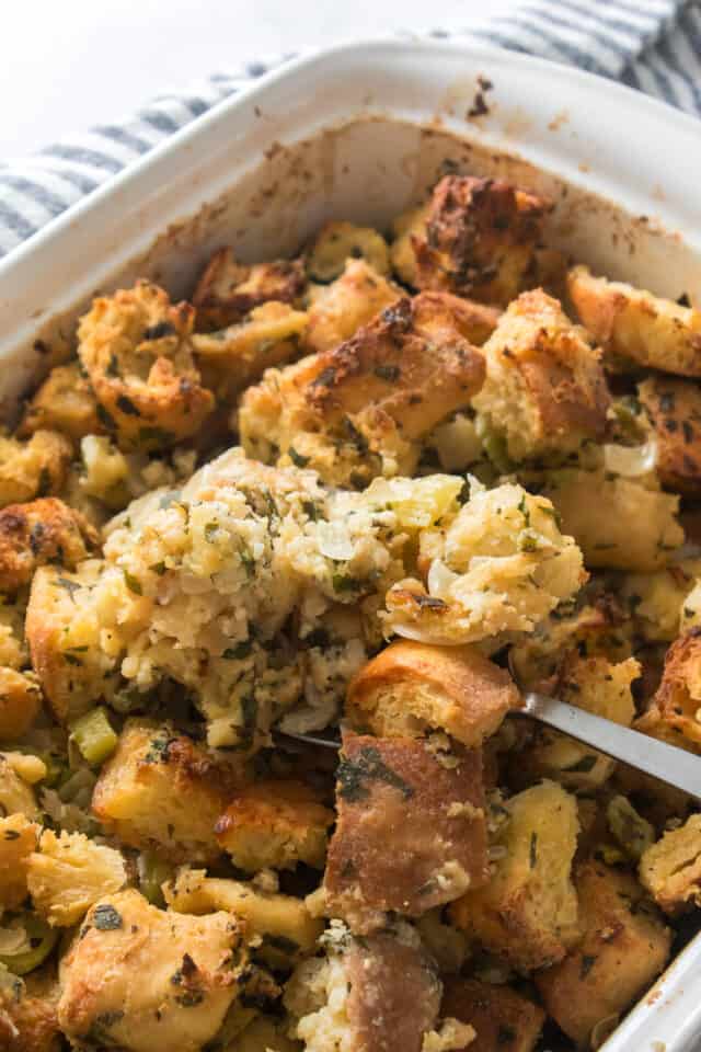 Homemade Stuffing Recipe - The Produce Moms