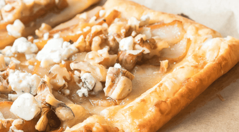 Caramelized Pears and Blue Cheese Tarts - The Produce Moms