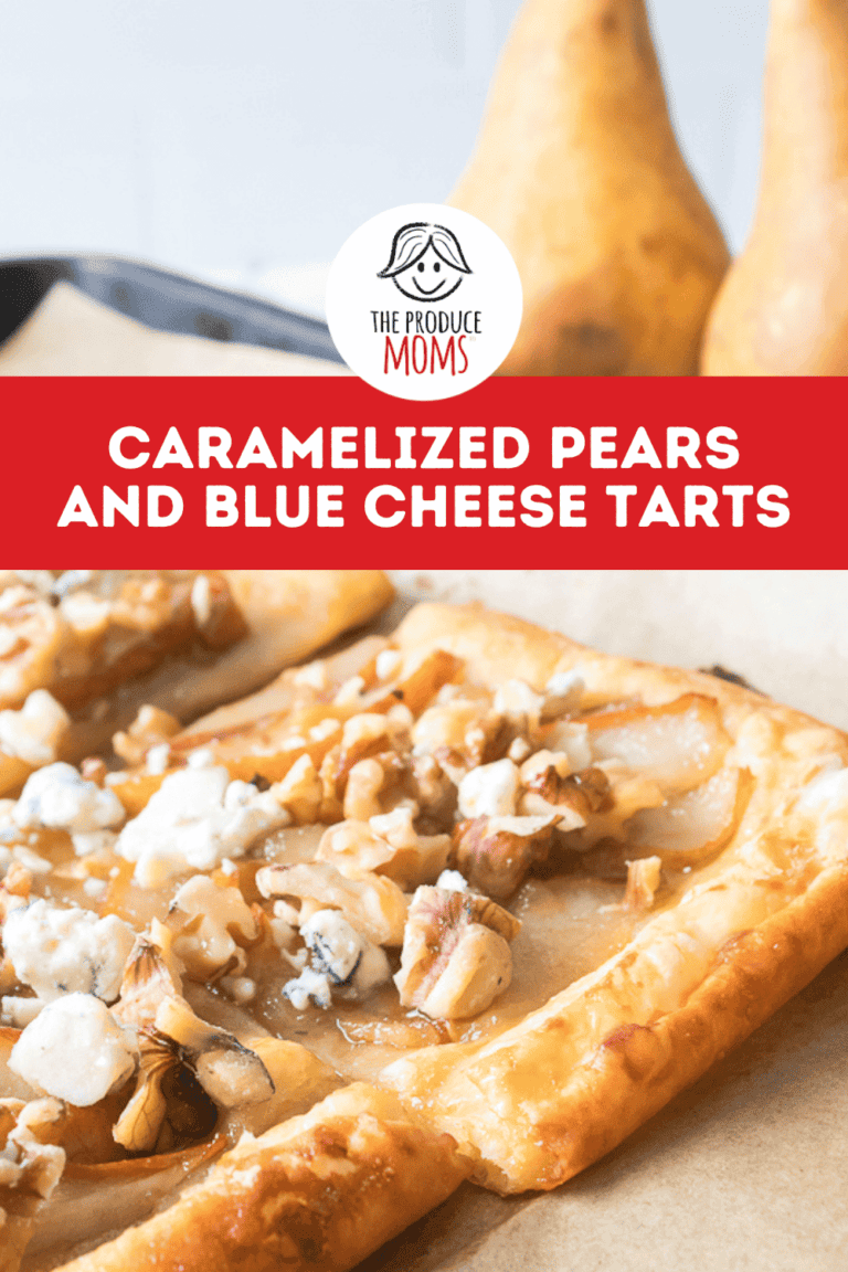 Caramelized Pears and Blue Cheese Tarts - The Produce Moms