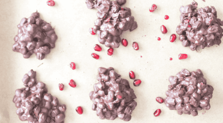 Pomegranate Chocolate Clusters - The Produce Moms