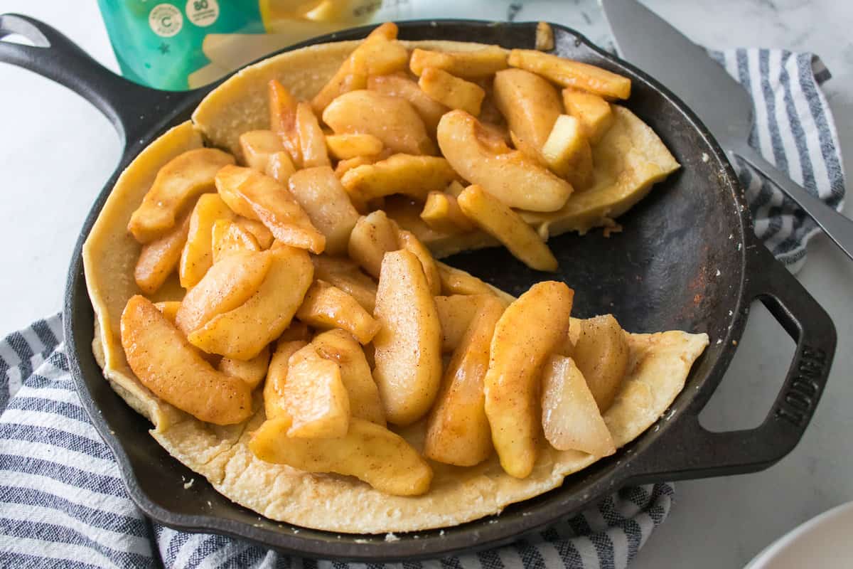 Apple & Pear Puff Pancake - The Produce Moms