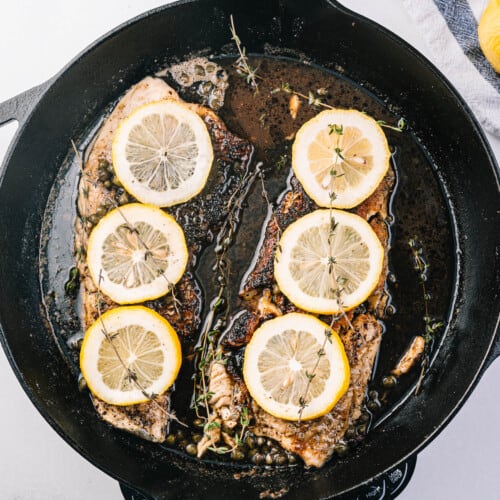 White Fish Piccata With Lemon Caper Sauce – An Easy Weekday Meal in 20 ...