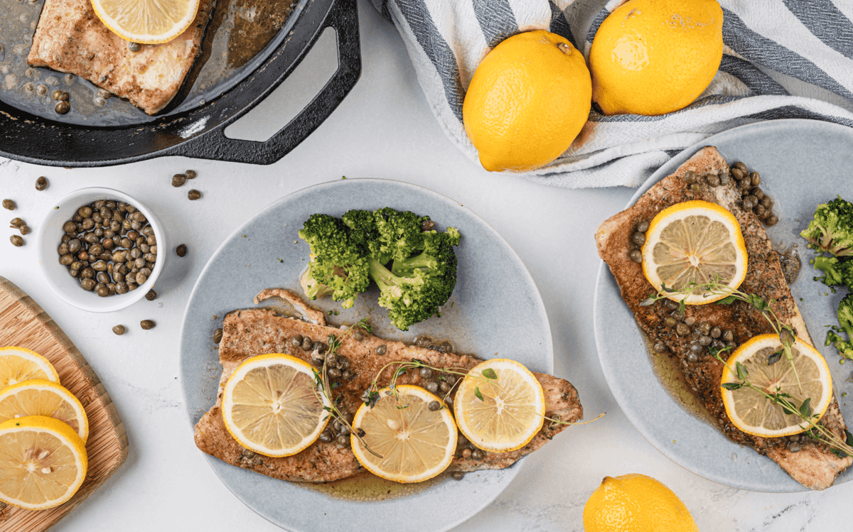 White Fish Piccata With Lemon Caper Sauce – An Easy Weekday Meal in 20 ...