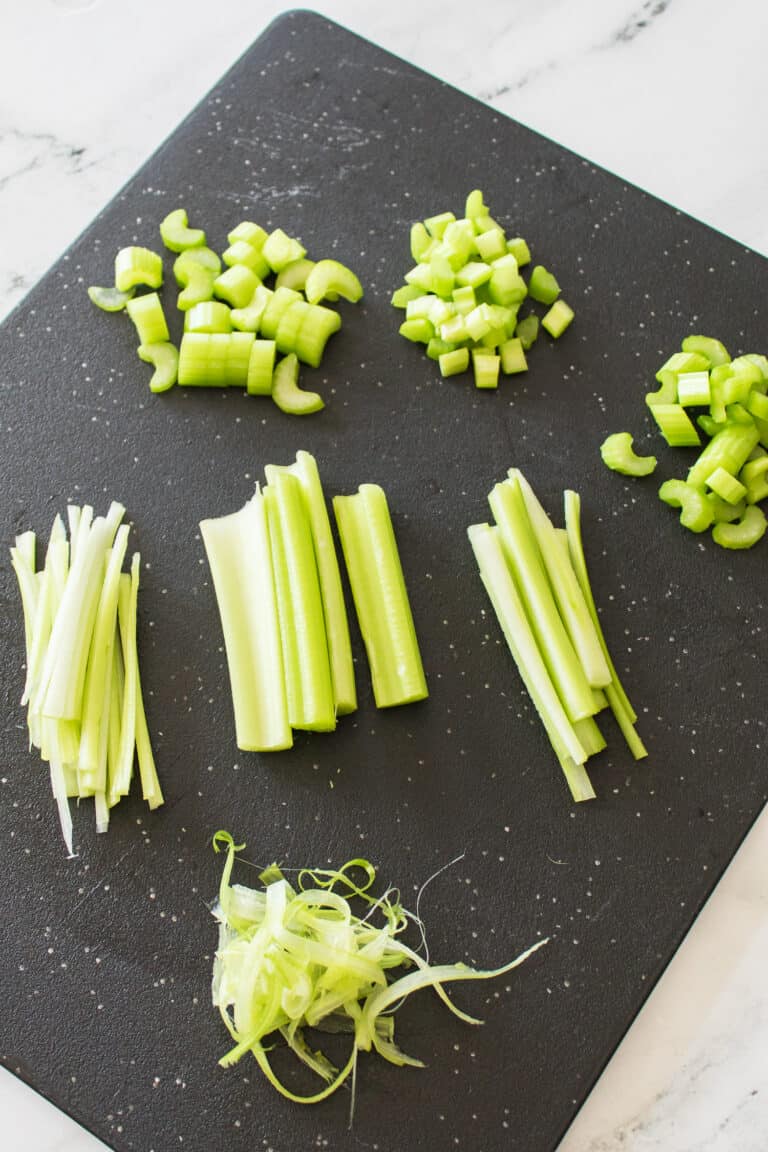 How To Cut Celery: 7 Different Ways - The Produce Moms