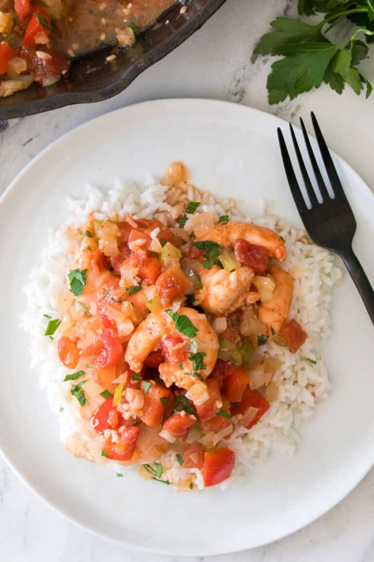 Quick & Easy Shrimp Creole Recipe - The Produce Moms