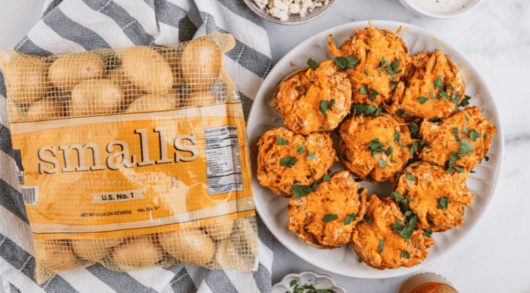 Zingy Buffalo Chicken and Crispy Potatoes in a Bite-Size Cup — the ...
