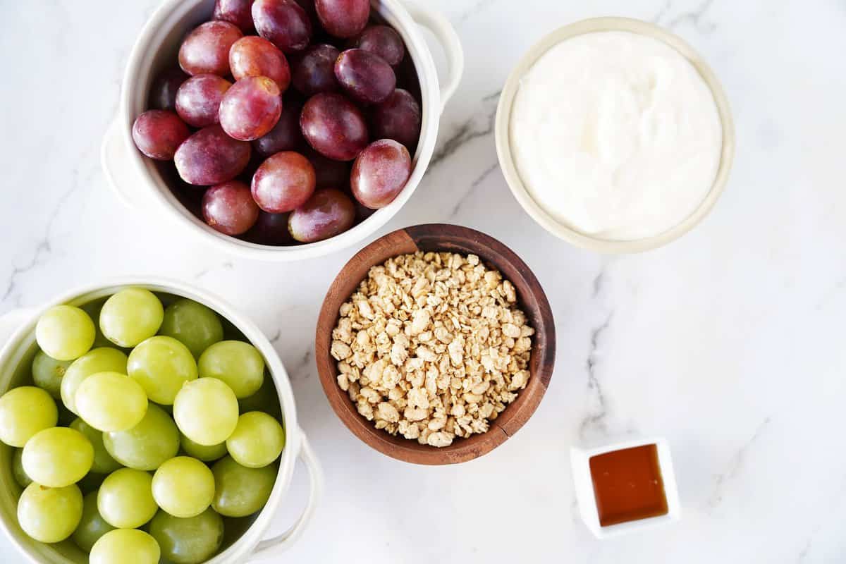 Greek Yogurt Grape Parfait - The Produce Moms