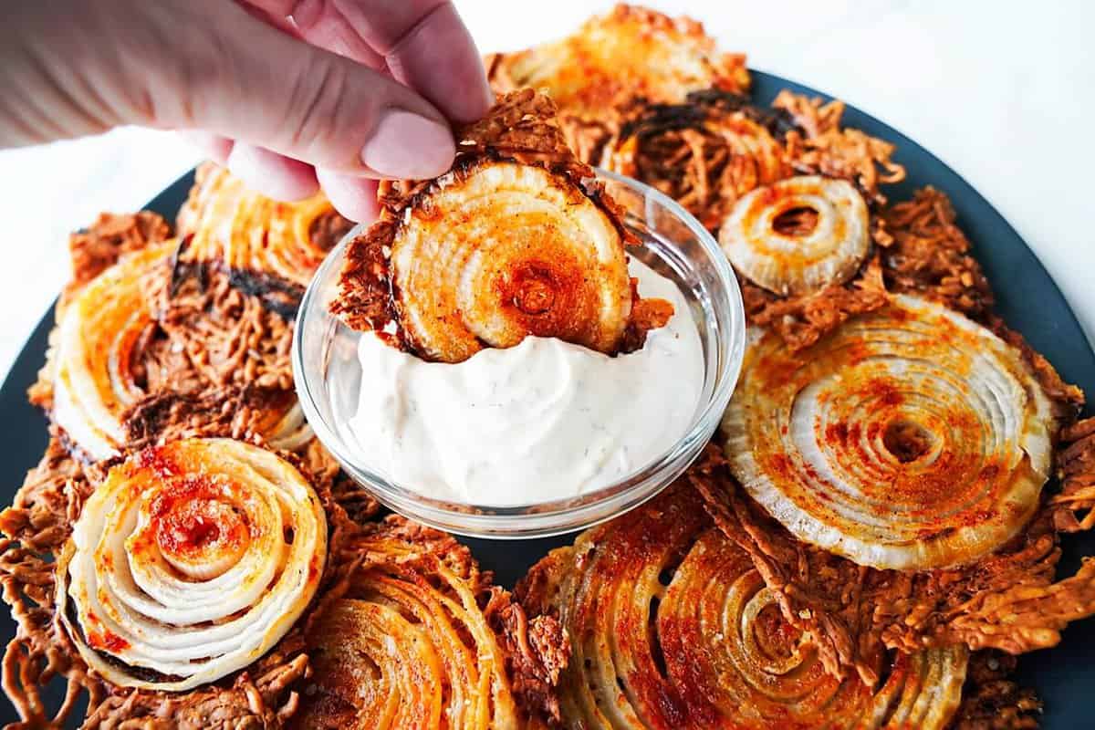 Crispy Onion Chips - Copycat Viral TikTok Recipe - The Produce Moms