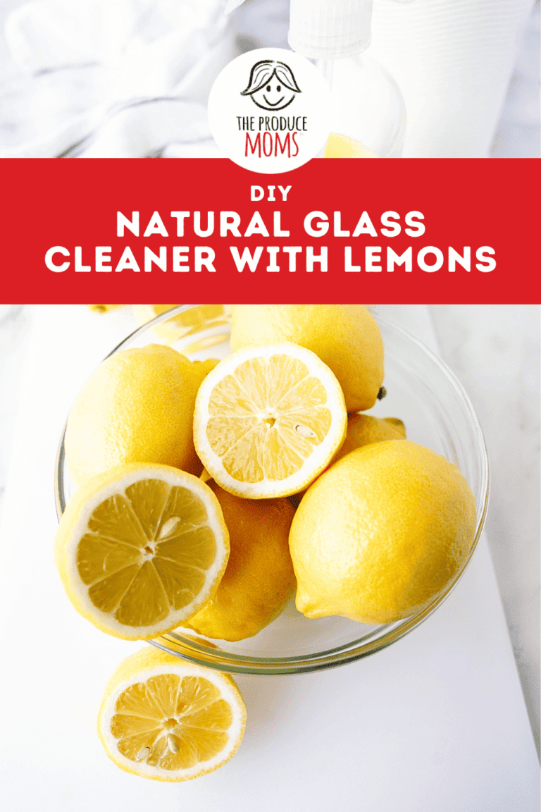 DIY Natural Glass Cleaner with Lemons - The Produce Moms