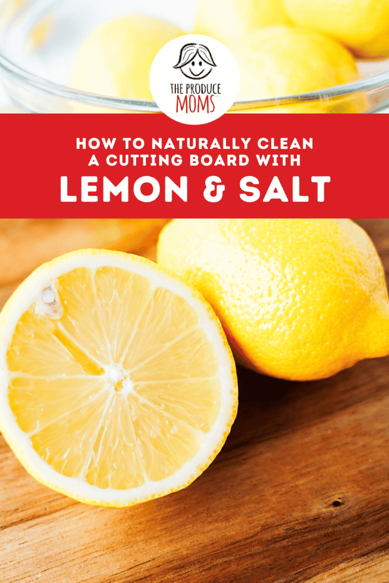 How to Naturally Clean a Cutting Board with Lemon & Salt - The Produce Moms