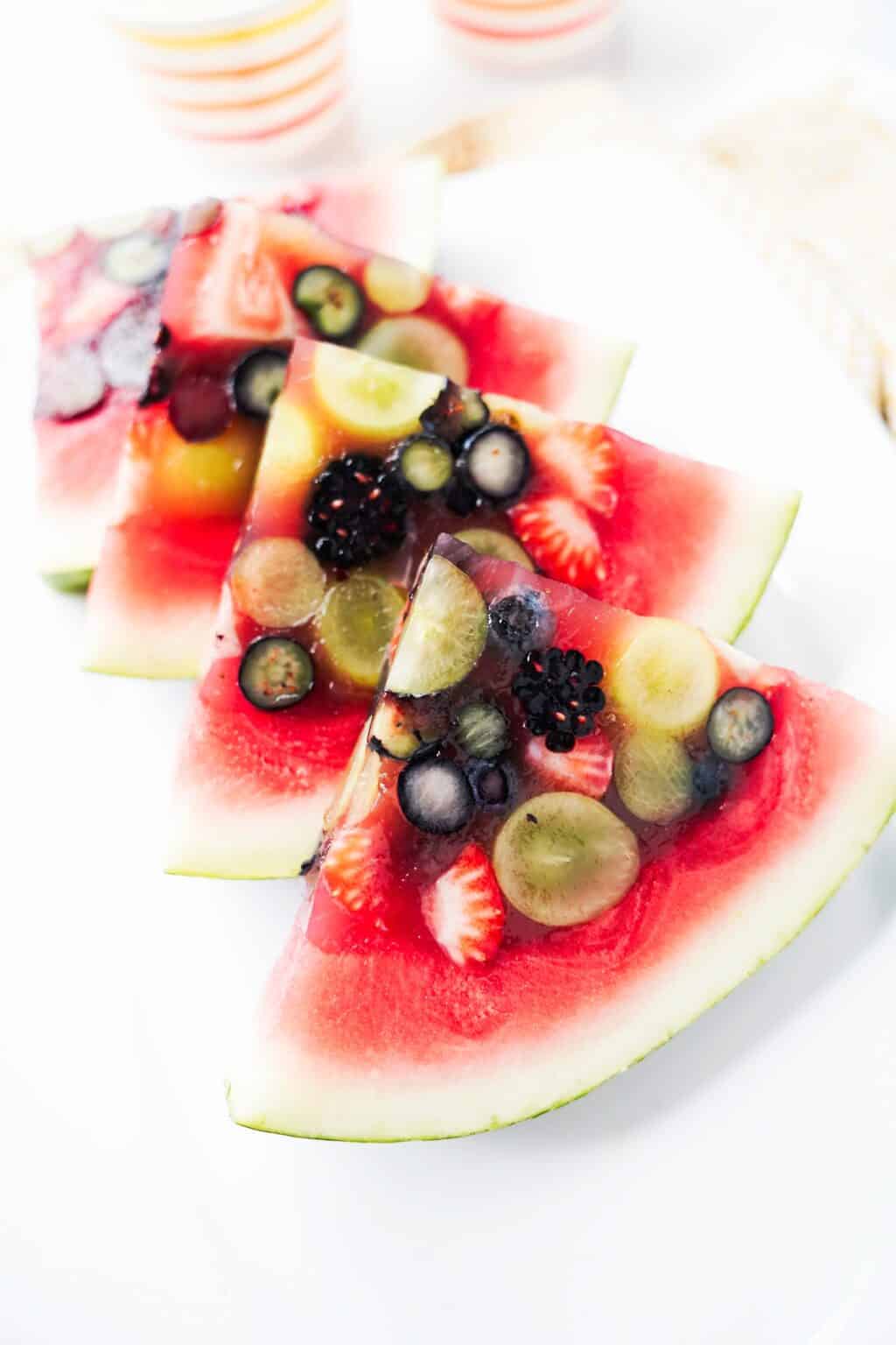 Watermelon Jello Fruit Slices - The Produce Moms