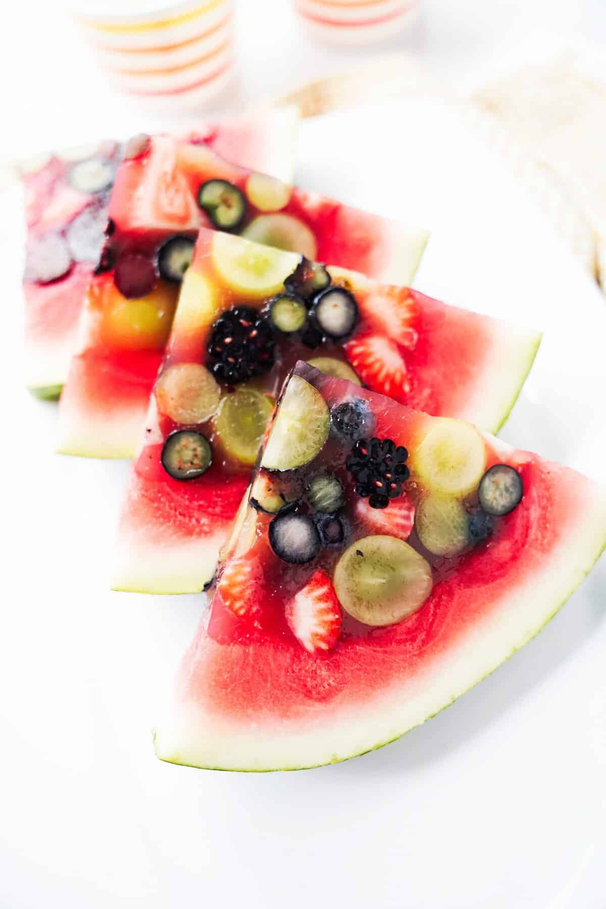Watermelon Jello Fruit Slices - The Produce Moms