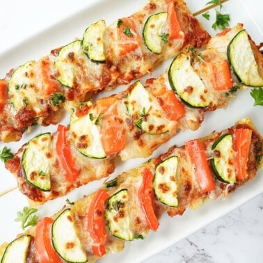 Veggie Pasta Kabobs - The Produce Moms
