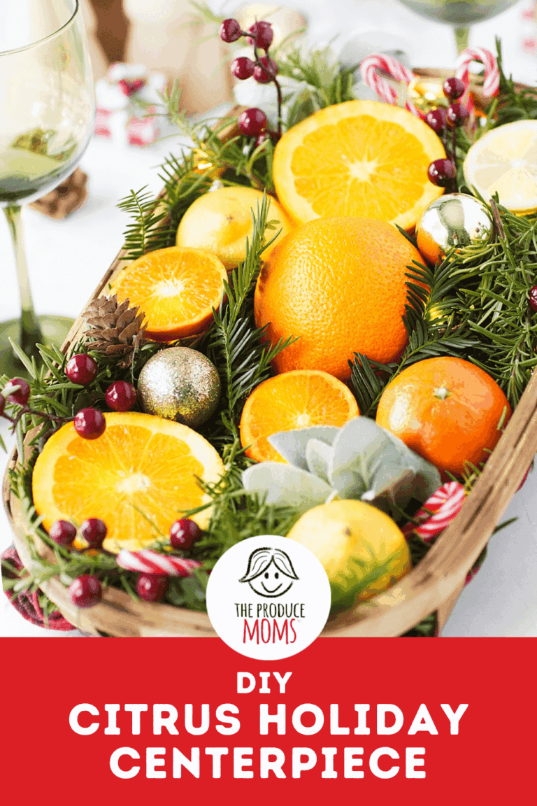 DIY Citrus Holiday Centerpiece - The Produce Moms